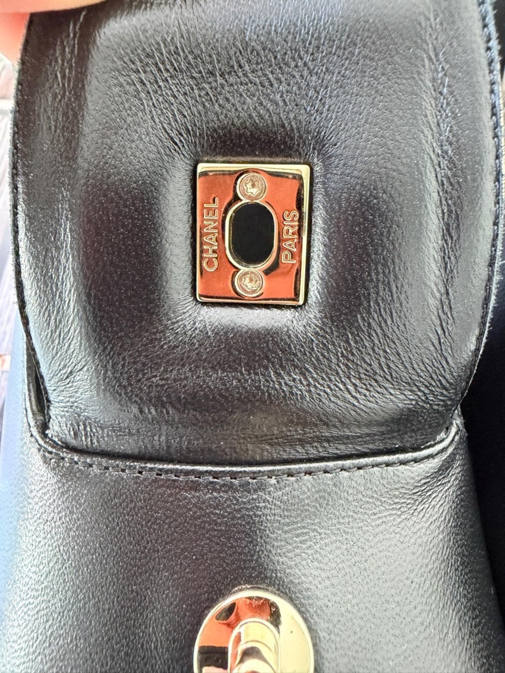 CHANEL | Shoes | Chanel Ss 26 Blazy Black Lambskin Square Toe Cc Logo ...